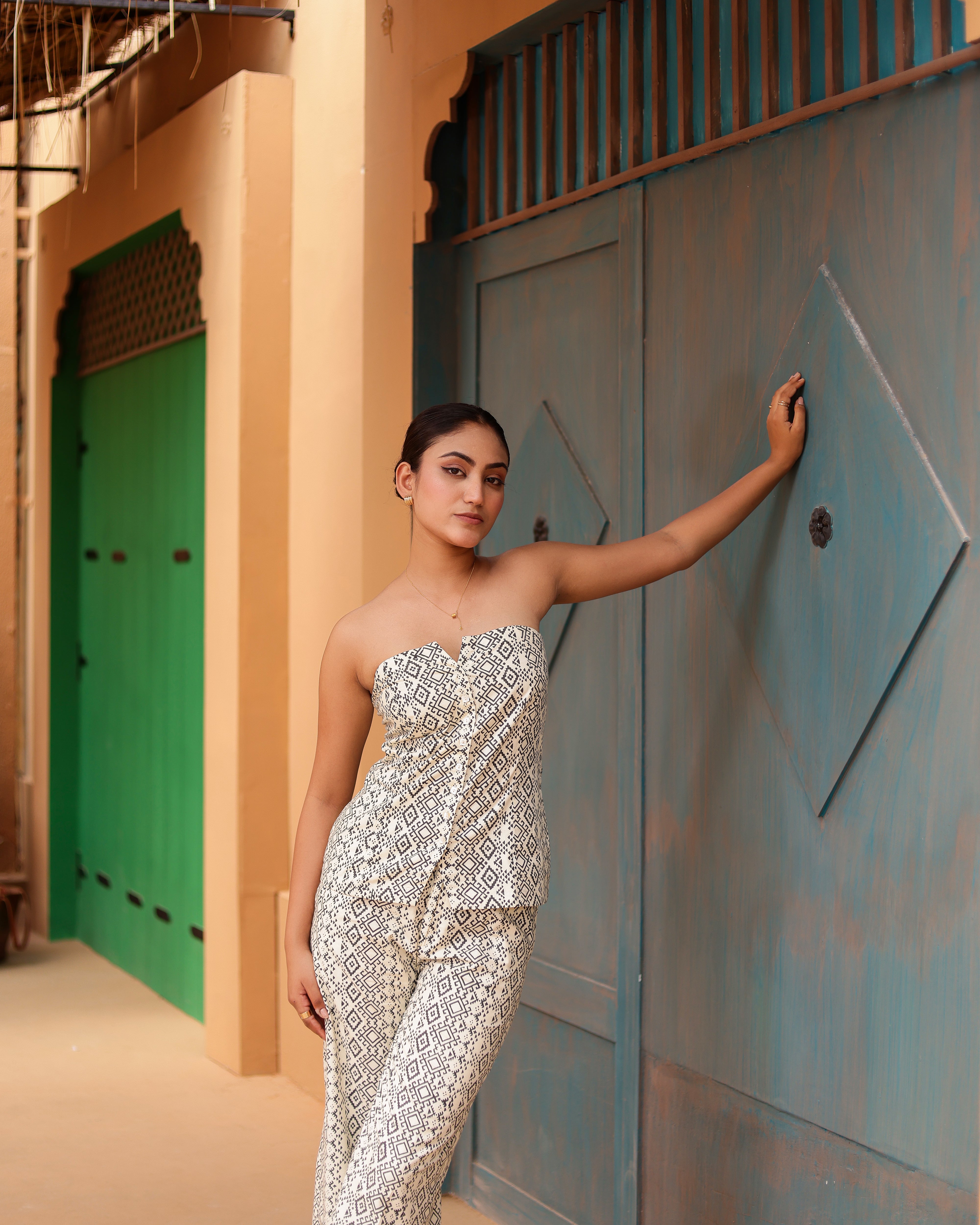 Zia Vest & Pant Co-ord Set | Hand Block Print | Threads of India AU